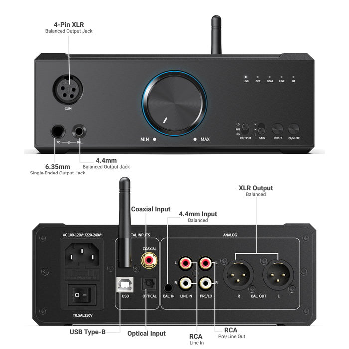 FiiO K9 AKM Desktop DAC and Headphone Amplifier