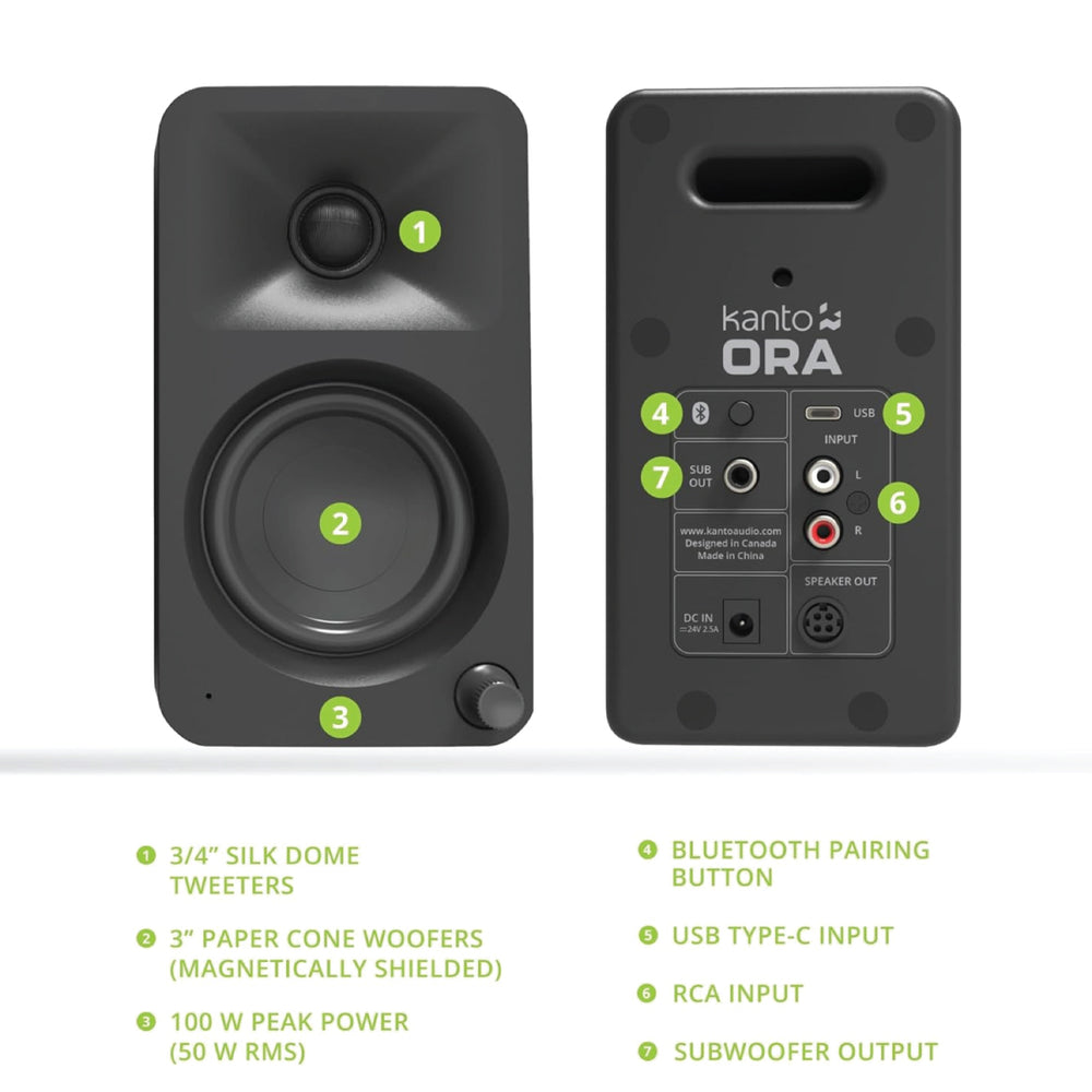 Kanto ORA Reference Desktop Speakers