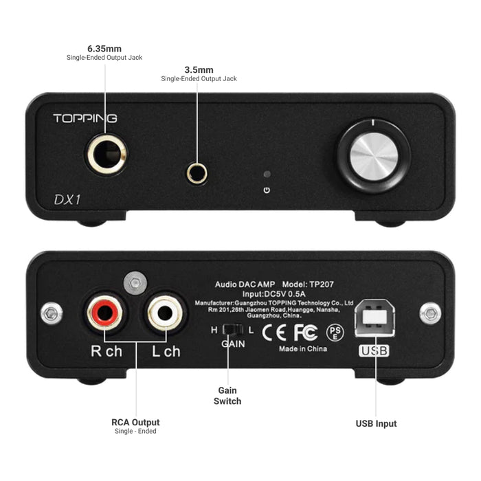 TOPPING DX1 Headphone AMP & DAC