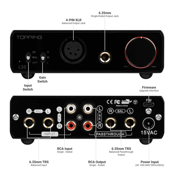 TOPPING L50 Headphone Amplifier Online