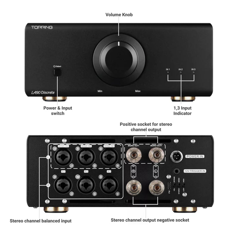 TOPPING LA90 Discrete Ultra-high Discrete Power Amplifier
