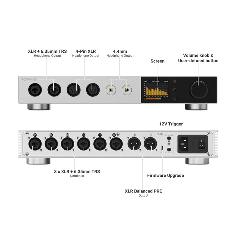 Buy the Topping A900 Ultra Flagship Headphone Amplifier + preamp