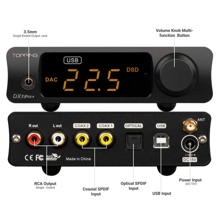 TOPPING DX3 Pro+ Headphone Amp/DAC Online in India
