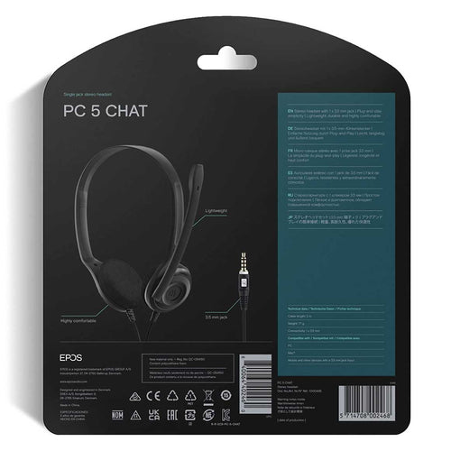 EPOS PC 5 Chat Headset (For Laptops & PCs)