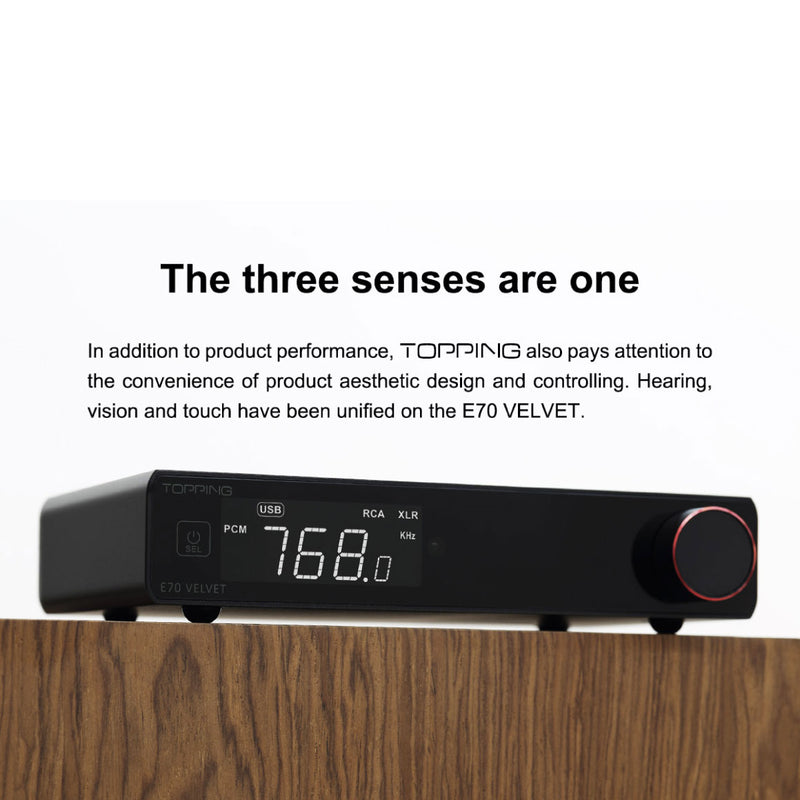 TOPPING E70 VELVET Fully Balanced Desktop DAC